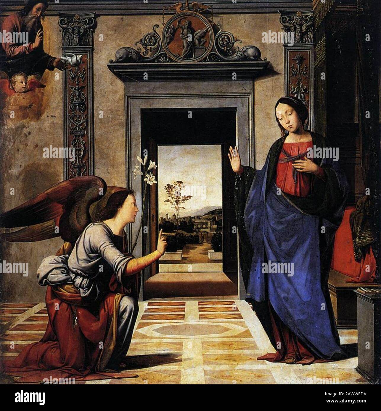 Fra bartolomeo 01 Annunciation Stock Photo - Alamy