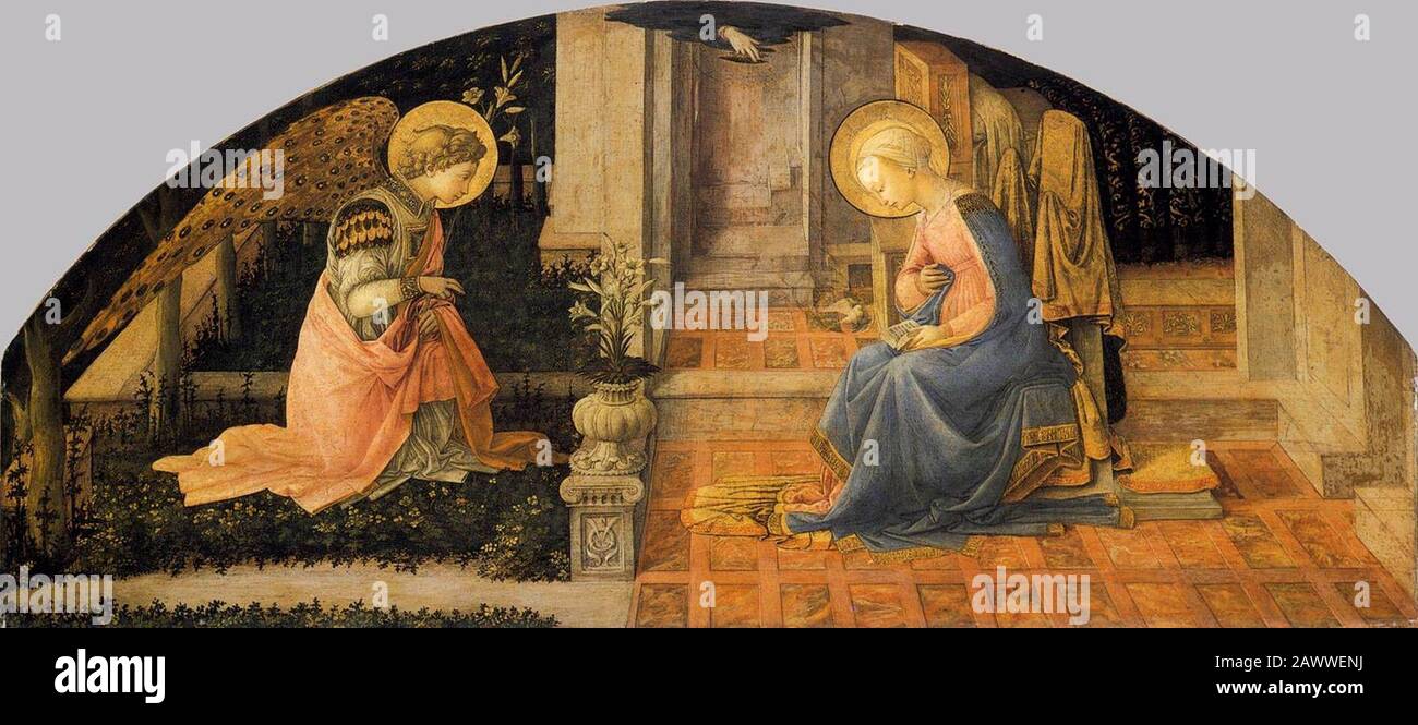 Fra filippo lippi annunciation hi-res stock photography and images - Alamy