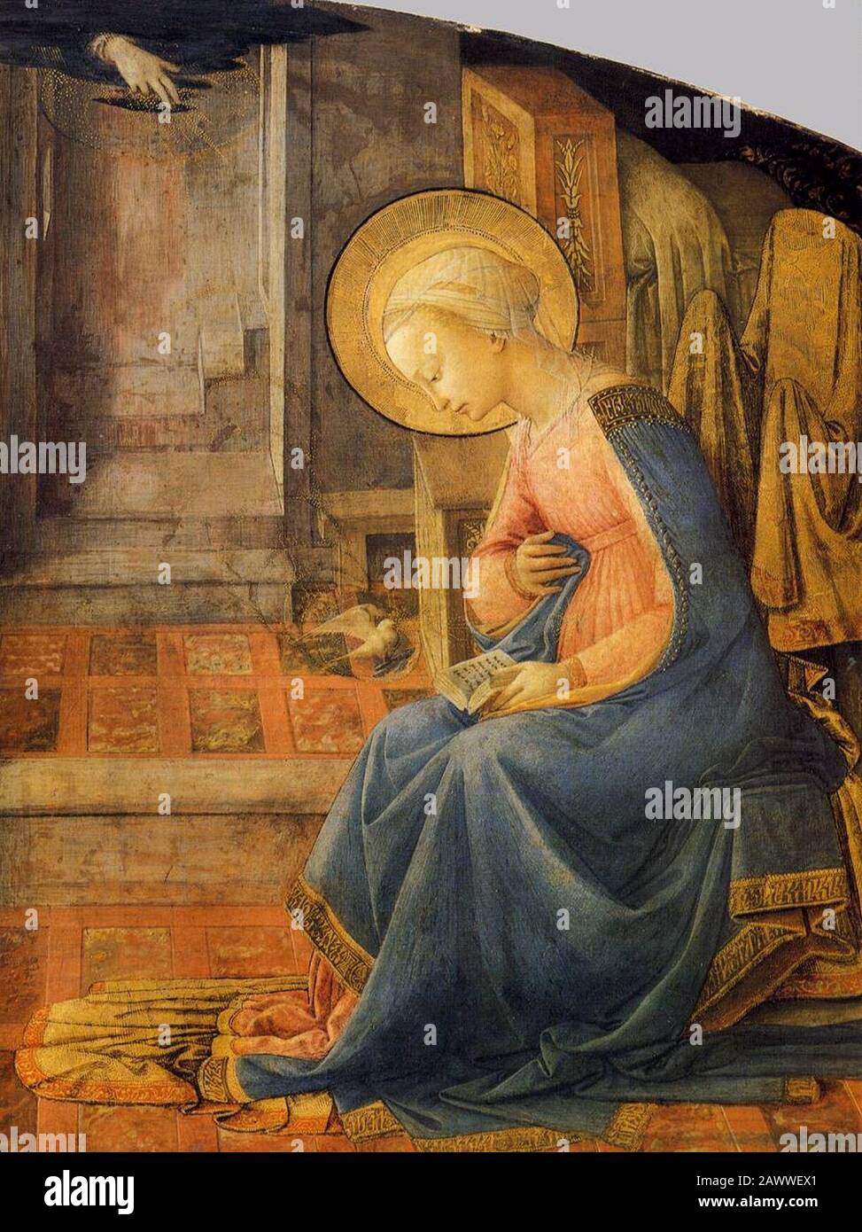 Fra Filippo Lippi - Annunciation (detail Stock Photo - Alamy