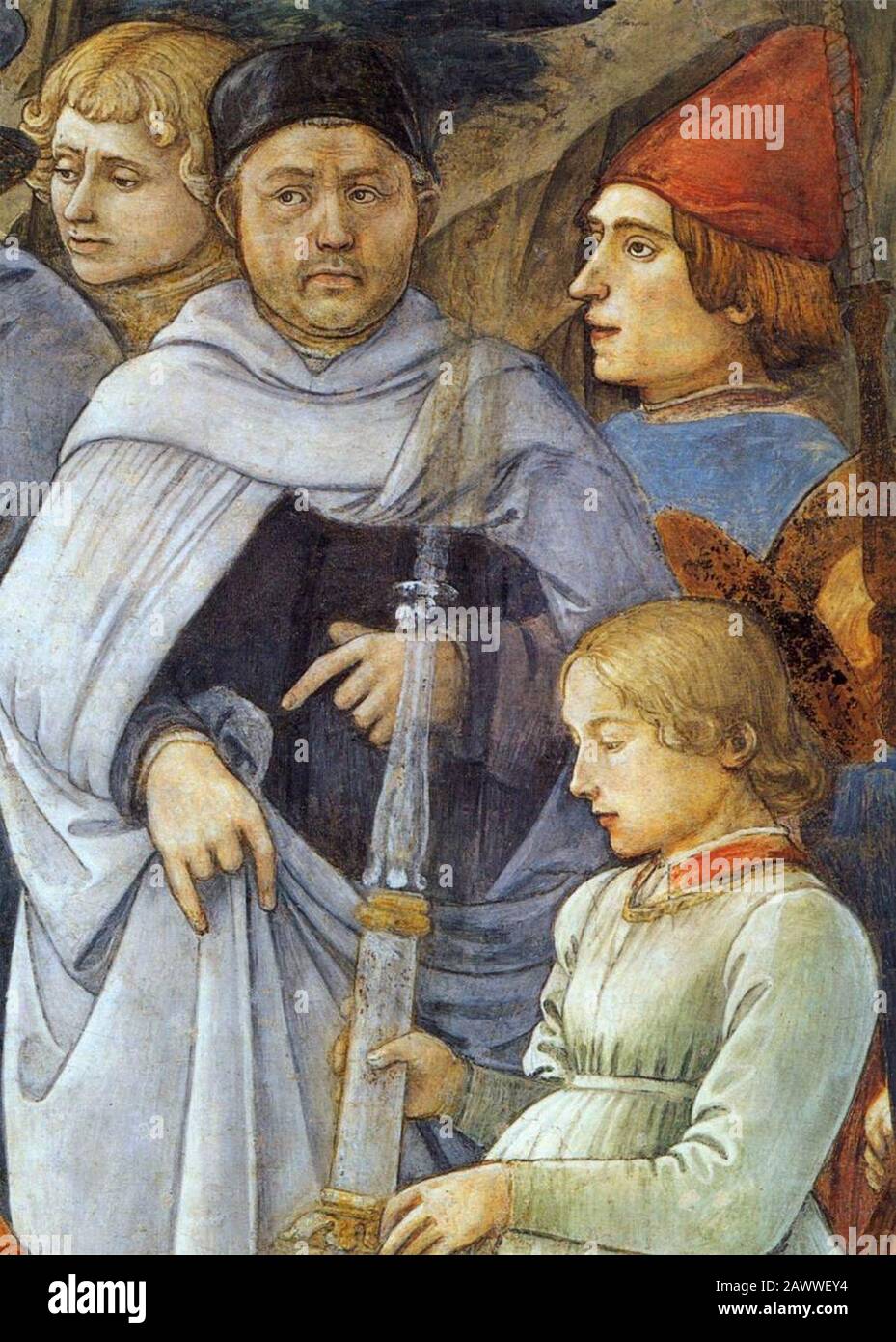 Fra Filippo Lippi - Death of the Virgin (detail Stock Photo - Alamy