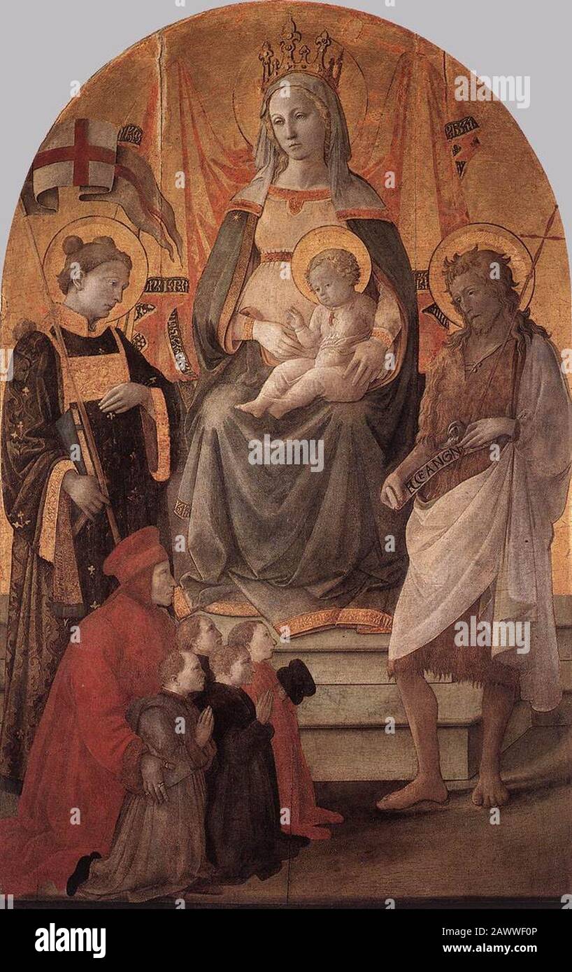 Fra Filippo Lippi - Madonna del Ceppo Stock Photo - Alamy