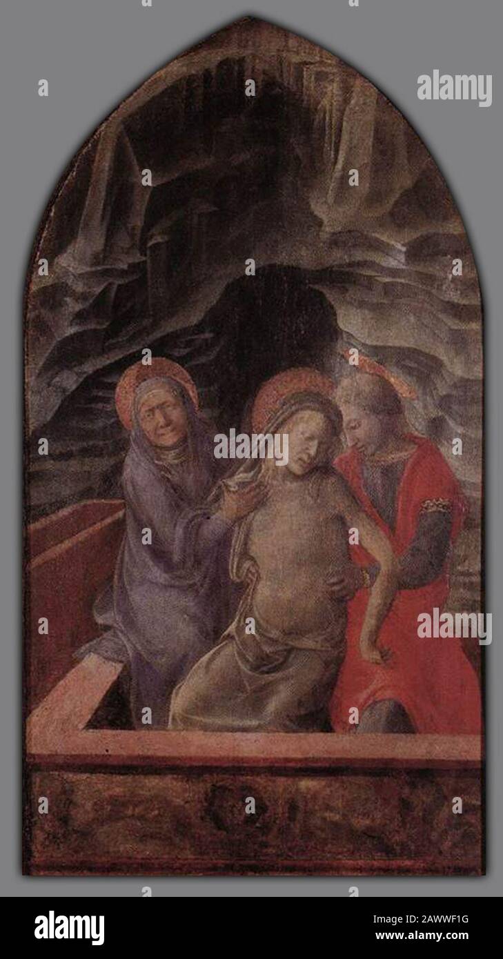 Fra Filippo Lippi - Pietà Stock Photo - Alamy