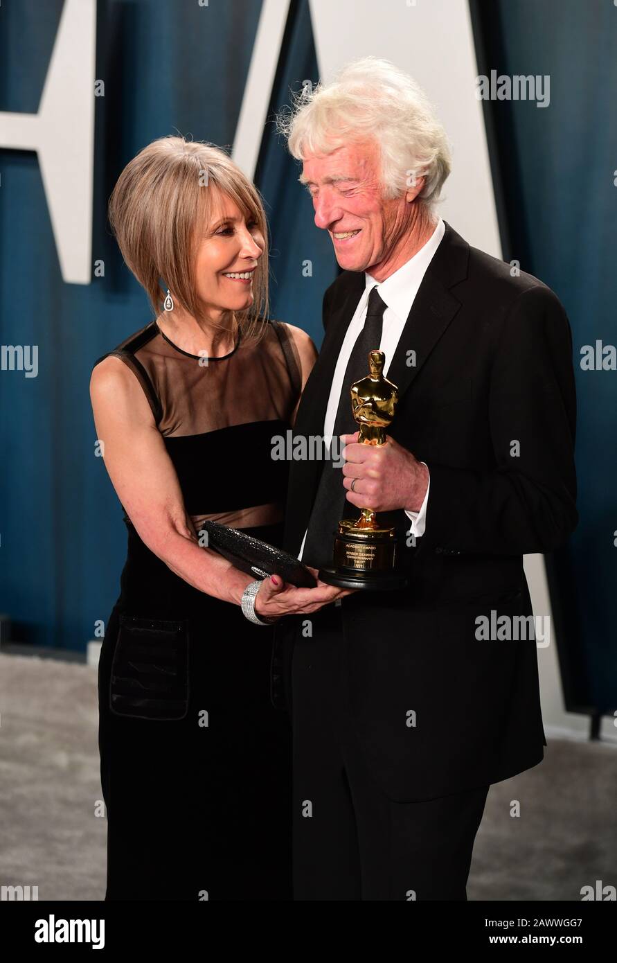 James Purefoy Ellis and Roger Deakins attending the Vanity Fair Oscar ...