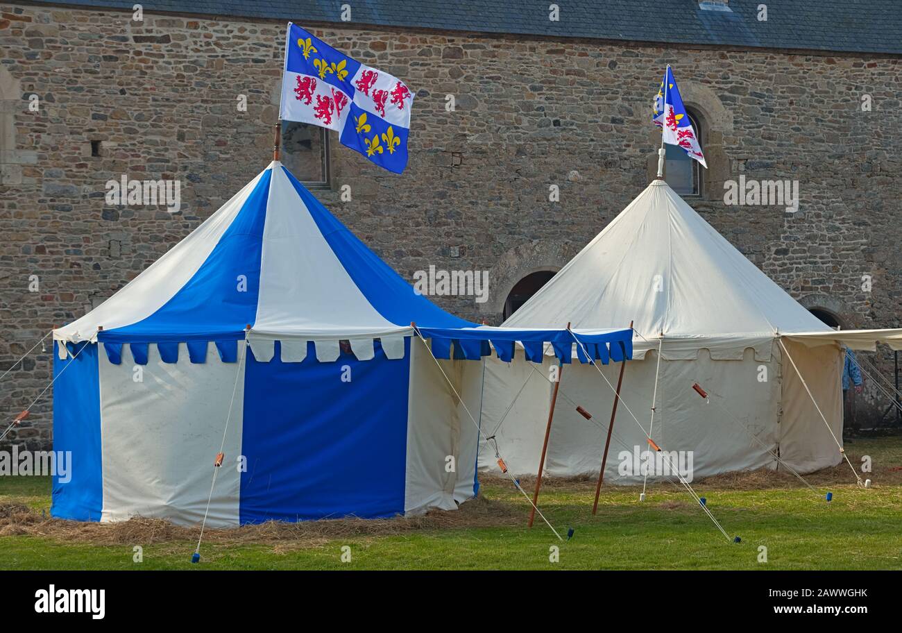 Medieval tournament tents hi-res stock photography and images - Alamy