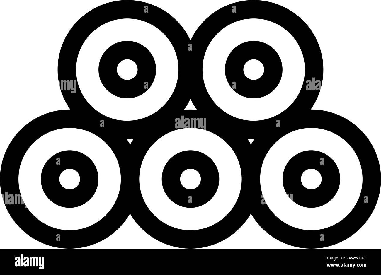 Silk thread icon vector. Isolated contour symbol illustration Stock ...