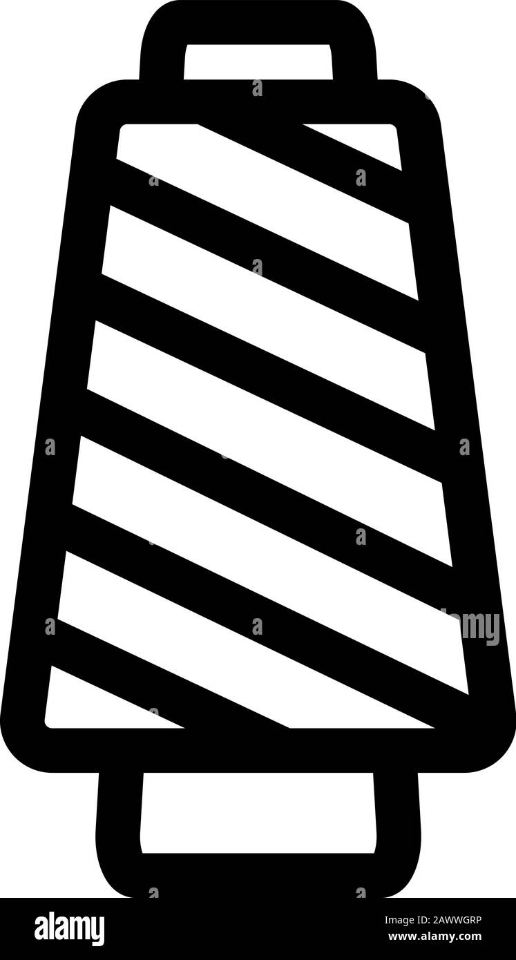 Silk thread icon vector. Isolated contour symbol illustration Stock ...