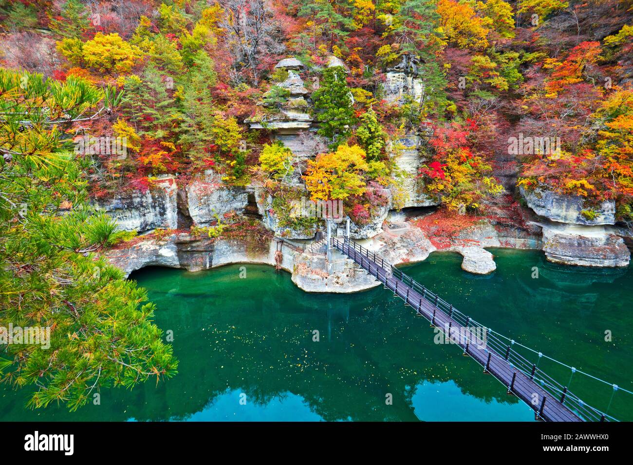 To-no-Hetsuri is a scenic spot in Minami-Aizu district, Fukushima ...