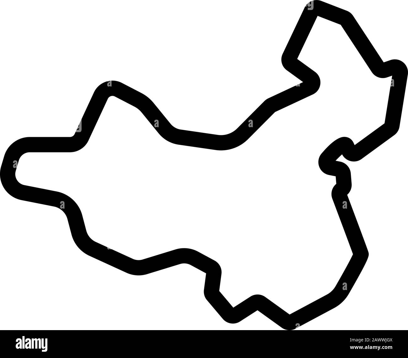 Silk China icon vector. Isolated contour symbol illustration Stock ...