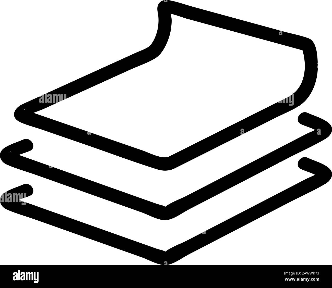 Silk fabric icon vector. Isolated contour symbol illustration Stock ...