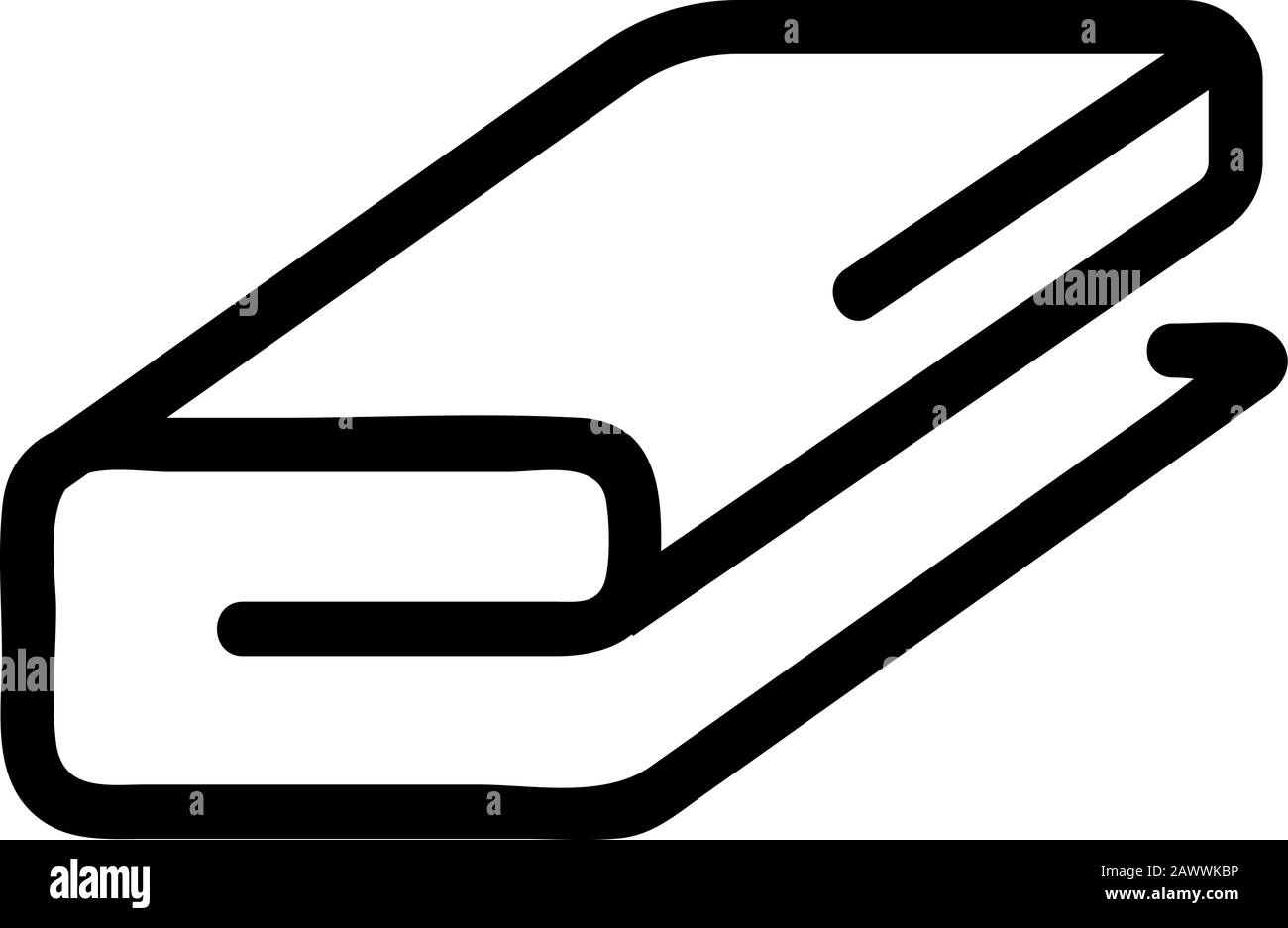 Silk fabric icon vector. Isolated contour symbol illustration Stock ...