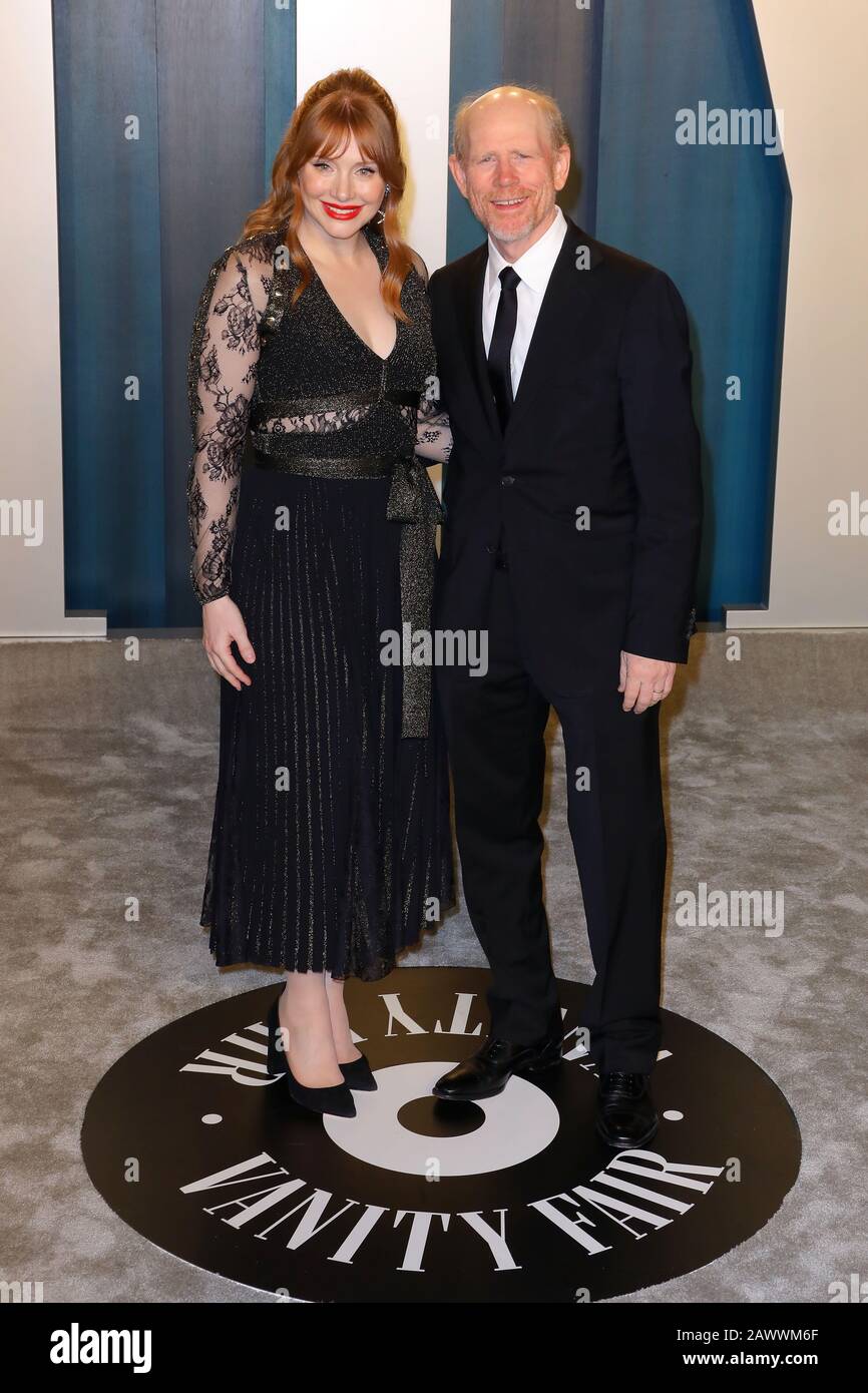 Bryce Dallas Howard and Ron Howard at the 2020 Vanity Fair Oscar Party ...