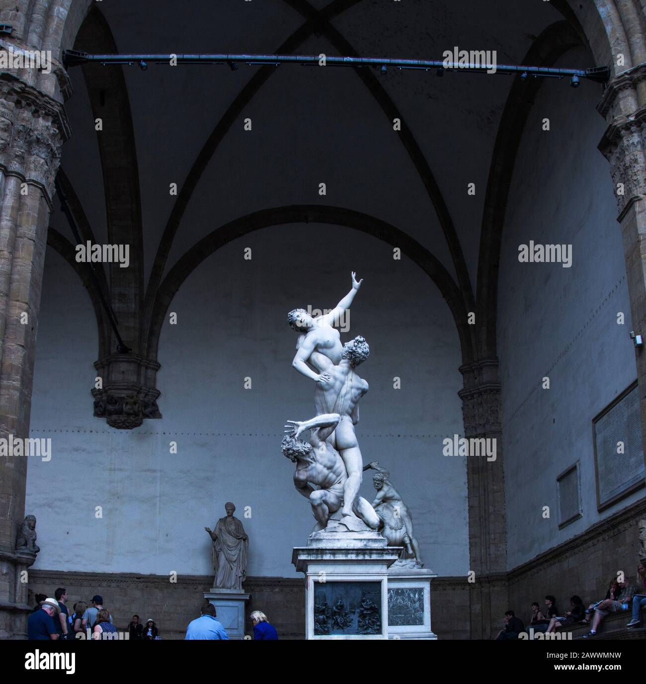 Italy.The city of Florence (Firenze).Statue The Rape of the Sabine ...