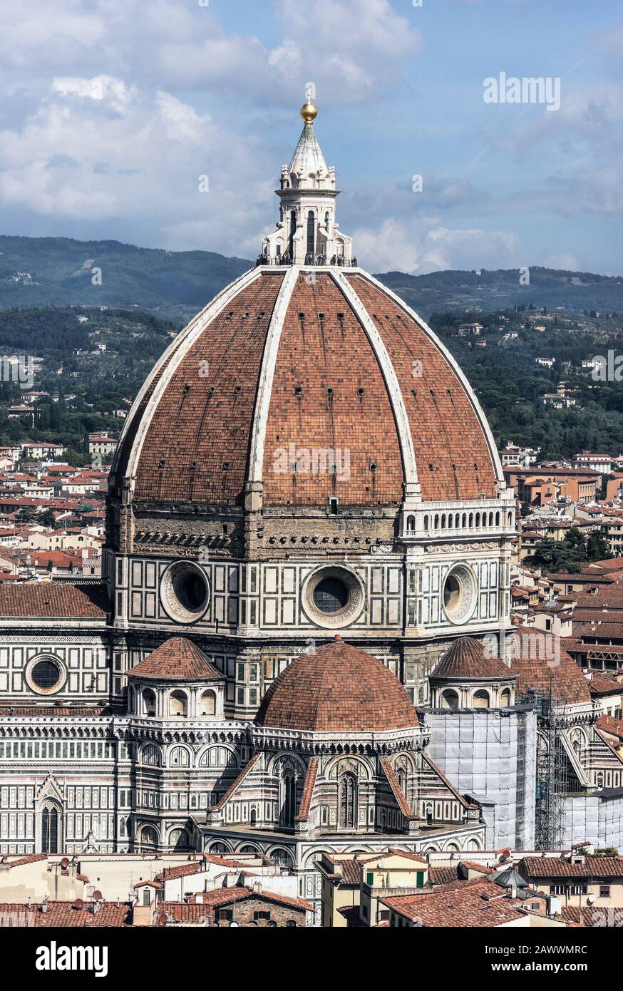 Italy.The city of Florence (Firenze).The Cathedral (the Duomo ...
