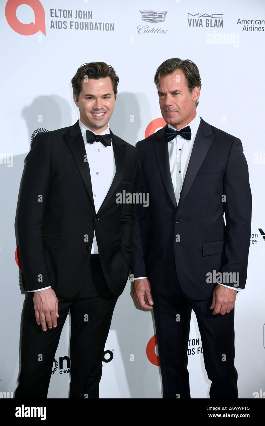 Los Angeles, California, USA. 09th Feb, 2020. Andrew Rannells and Tuc ...