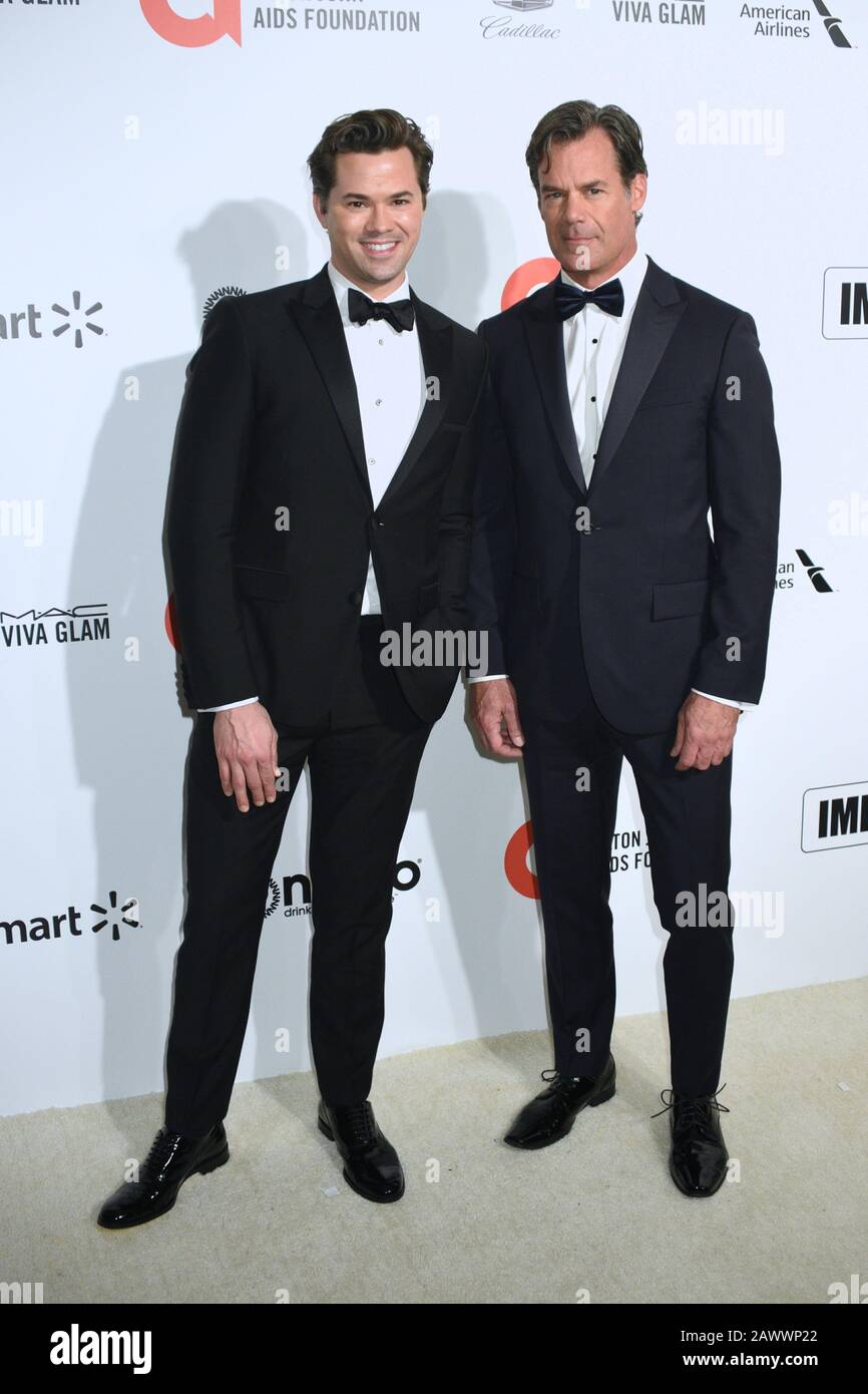Los Angeles, California, USA. 09th Feb, 2020. Andrew Rannells and Tuc ...