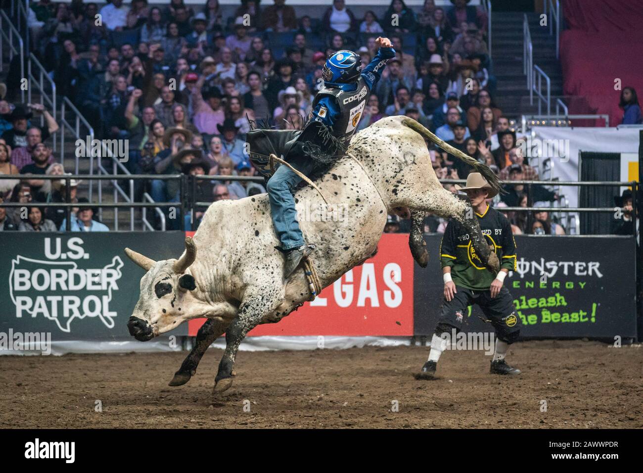 Ryan Dirteater rides Nutty Brunette during PBR Unleash the Beast event ...
