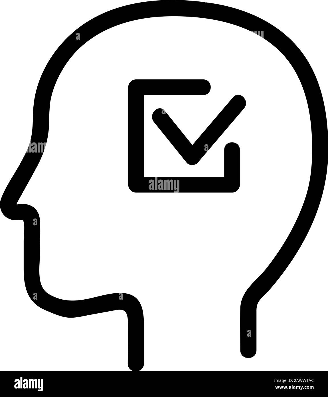 the quiz question answer to the icon vector. Isolated contour symbol ...