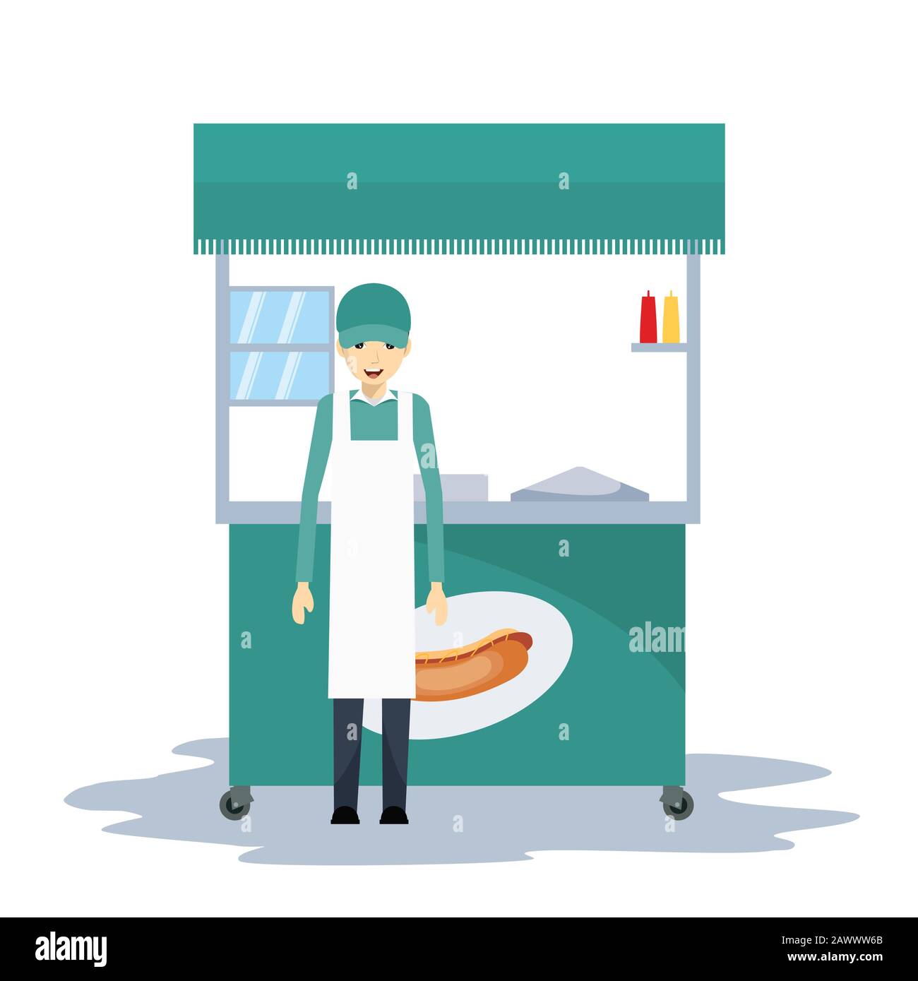 Hotdog van Cut Out Stock Images & Pictures - Alamy