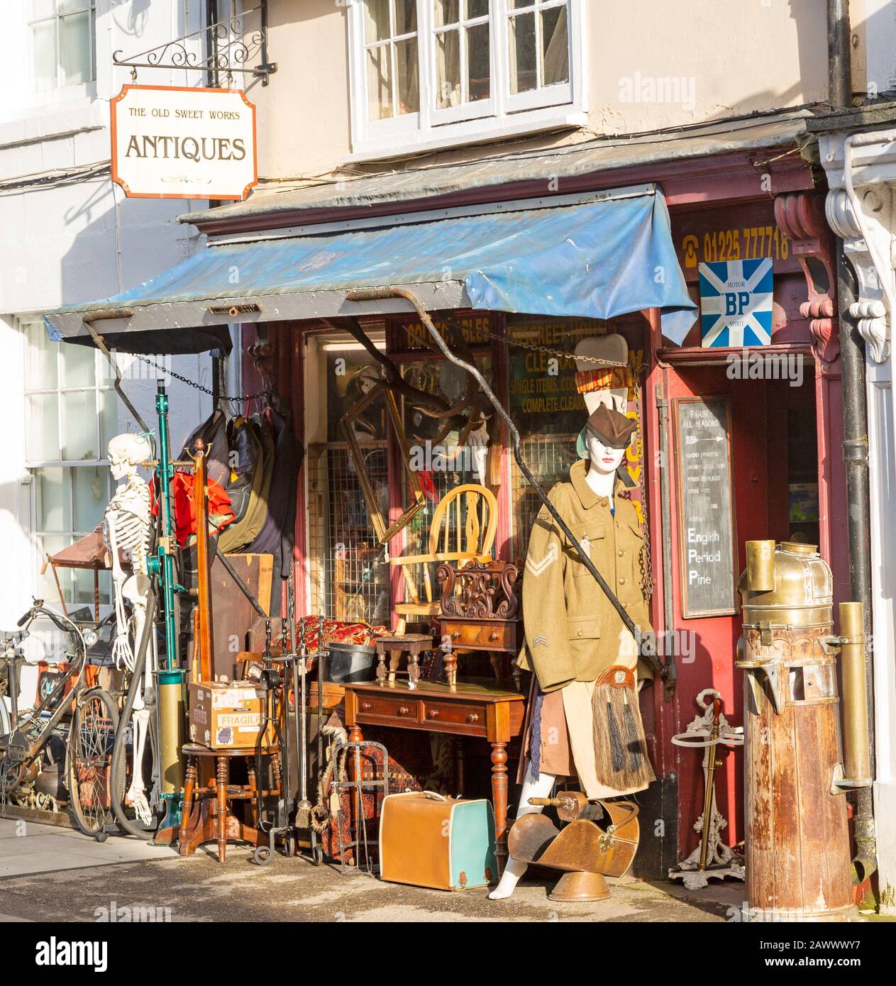 The Old Sweet Works antique shop, Trowbridge, Wiltshire, England, UK ...