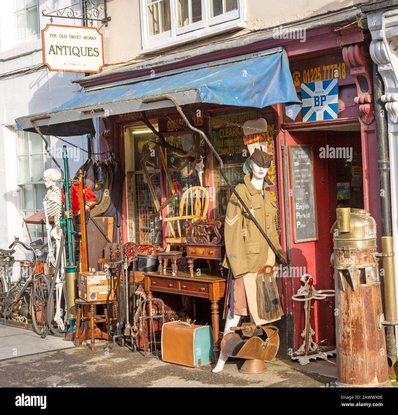 The Old Sweet Works antique shop, Trowbridge, Wiltshire, England, UK ...