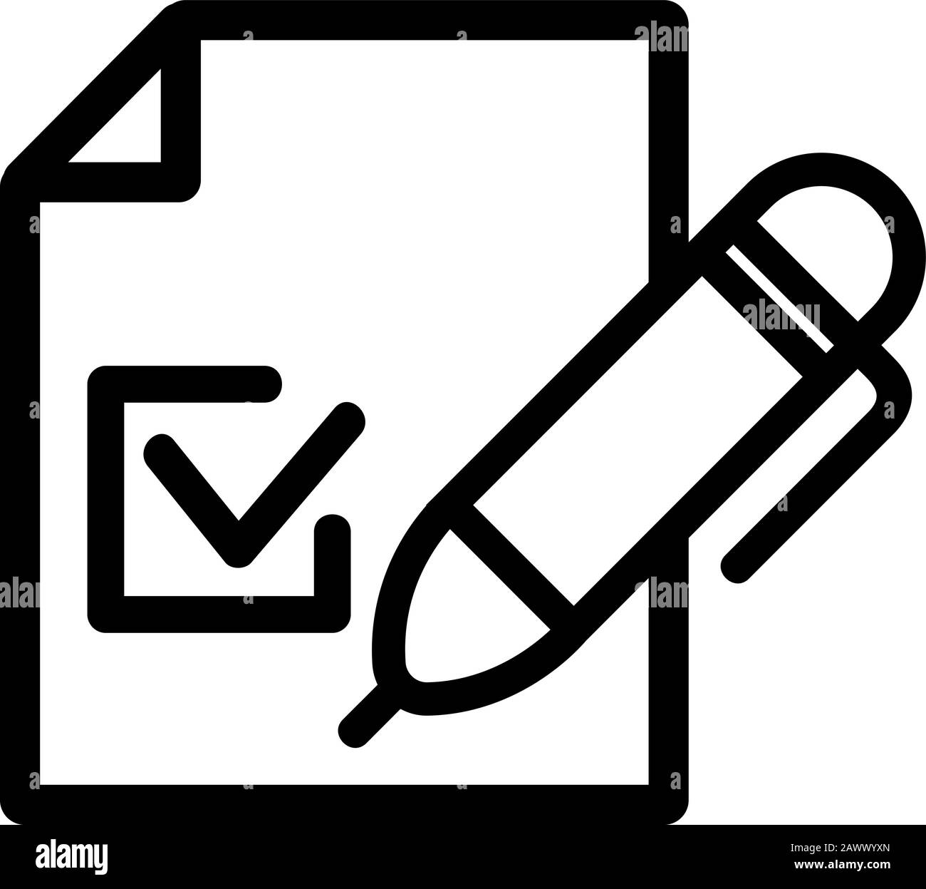 the quiz question answer to the icon vector. Isolated contour symbol ...