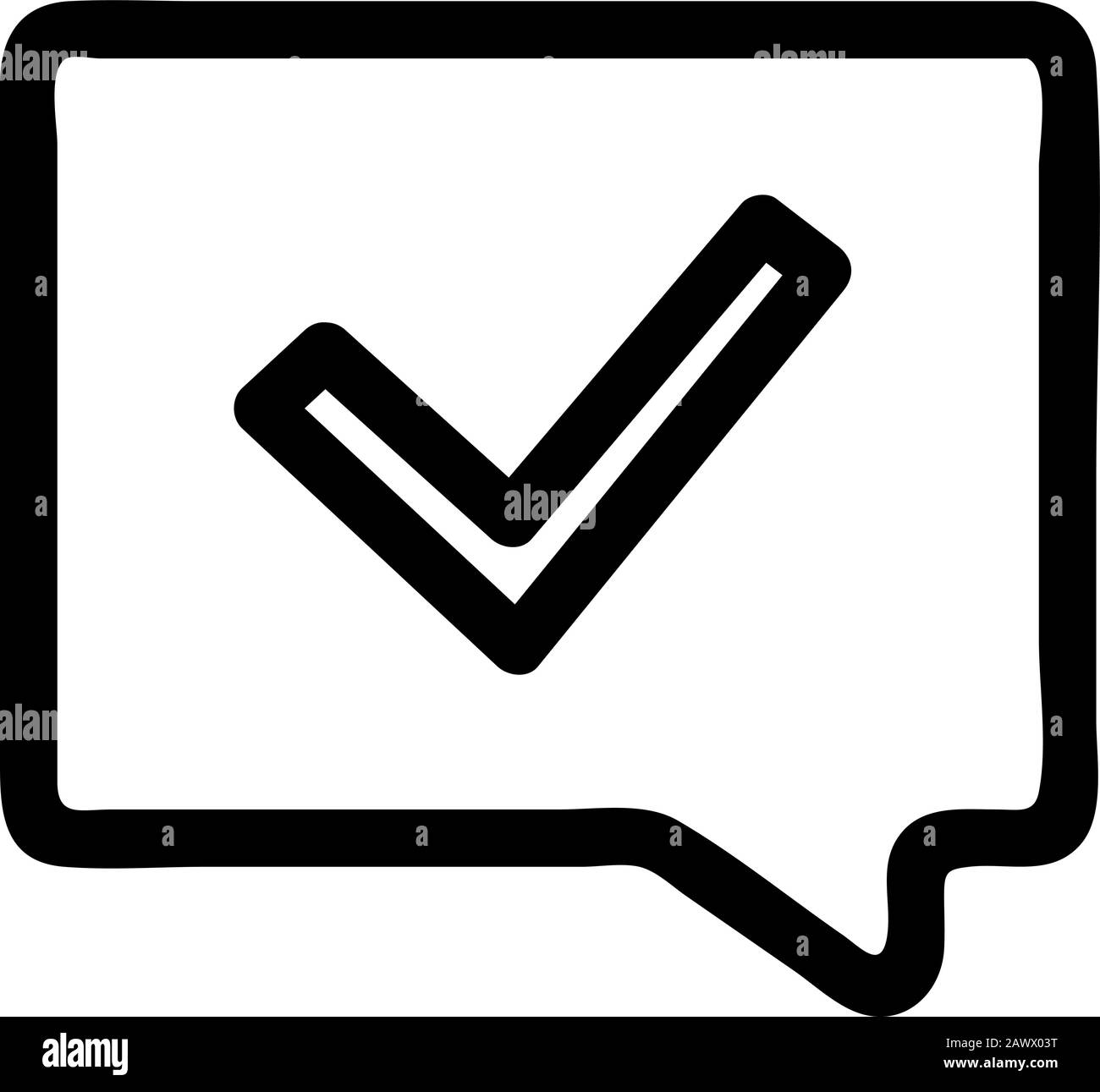 the quiz question answer to the icon vector. Isolated contour symbol ...