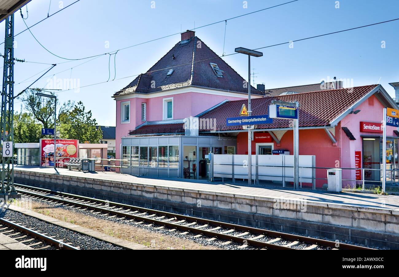 Municipal Germering, District Fürstenfeldbruck, Upper Bavaria, Germany ...
