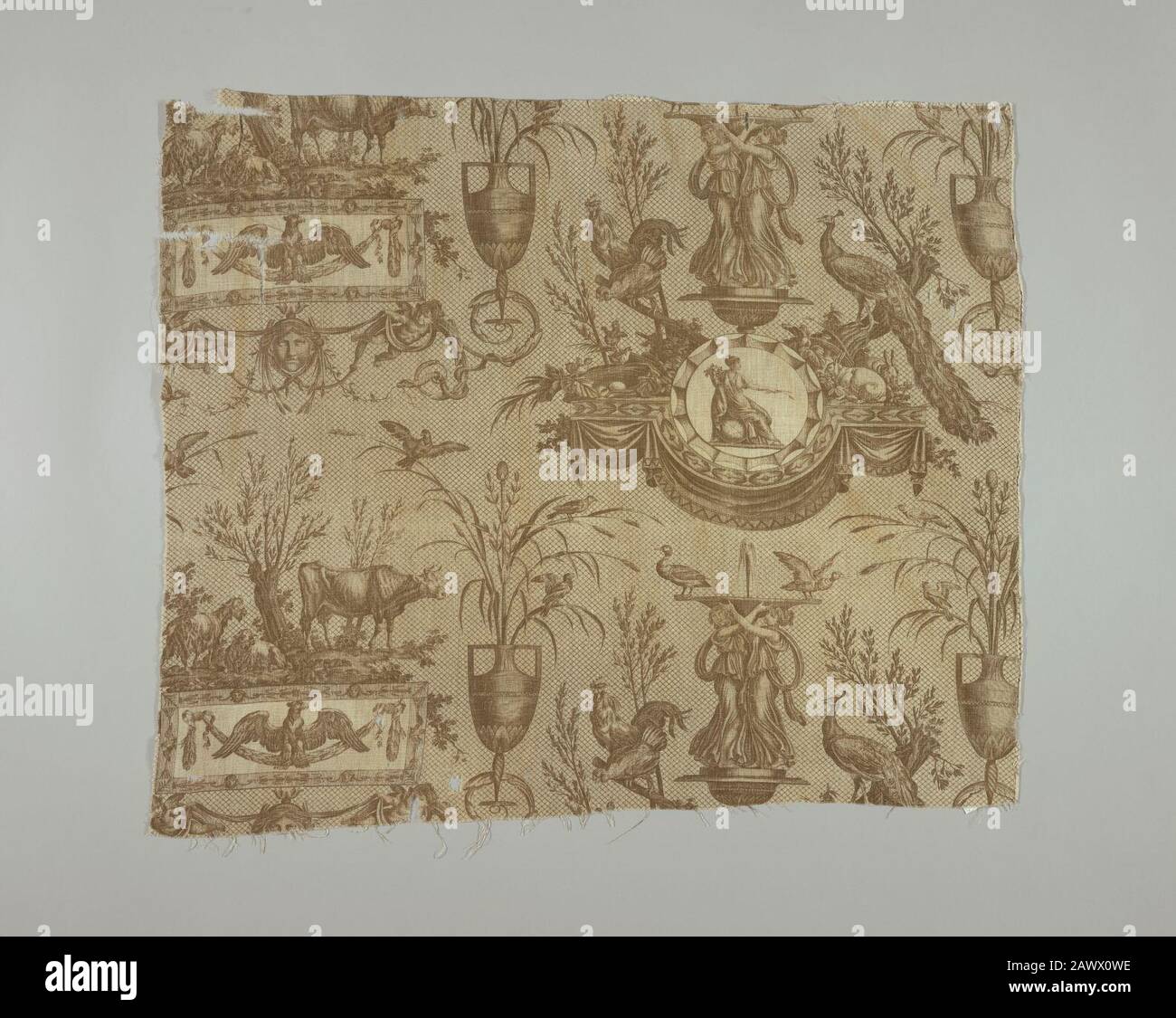 Fragment, ‘Fontaine et animaux‘ (Fountain and animals), ca. 1803 Stock ...