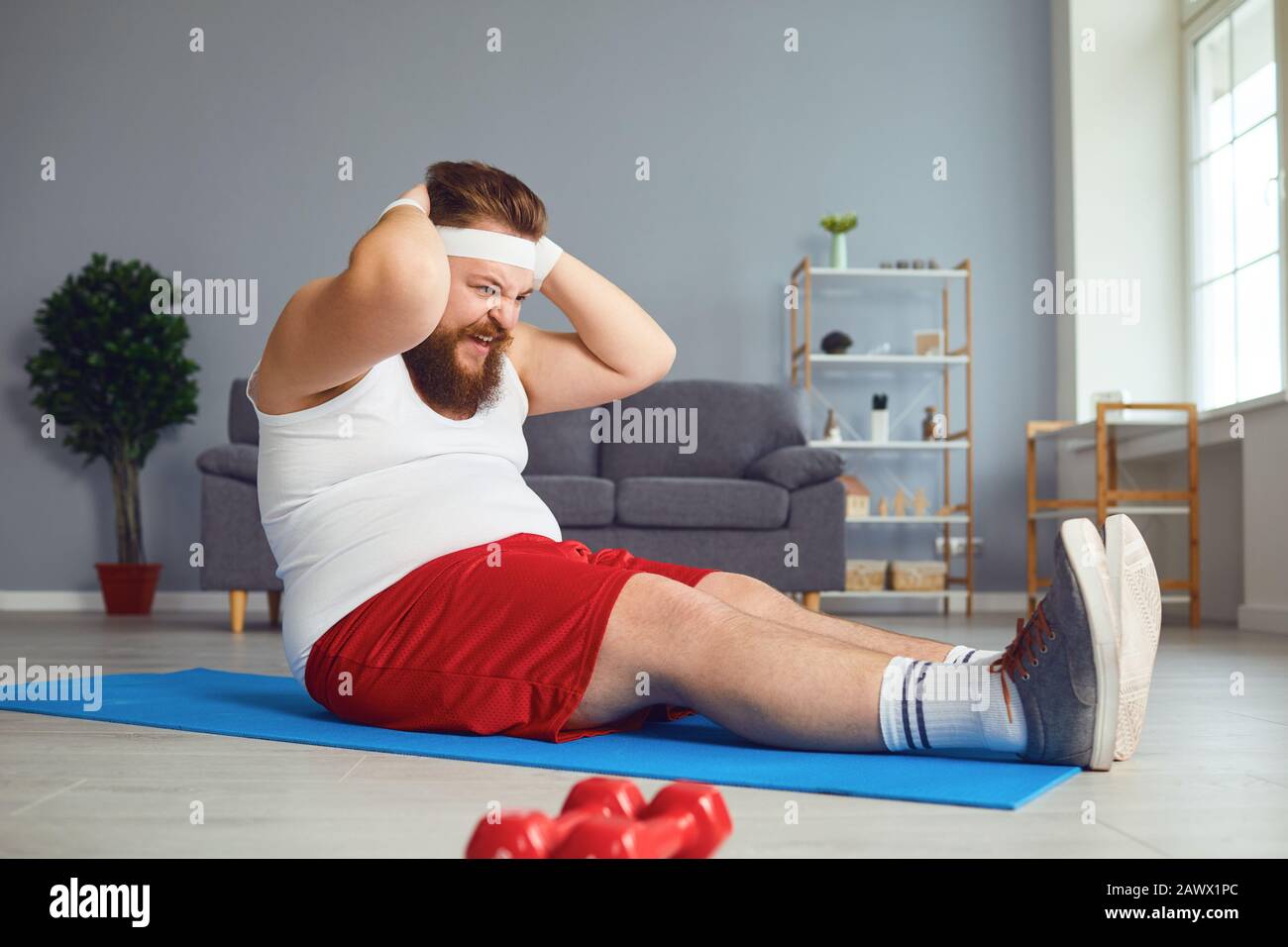 Fat man funny hi-res stock photography and images - Alamy