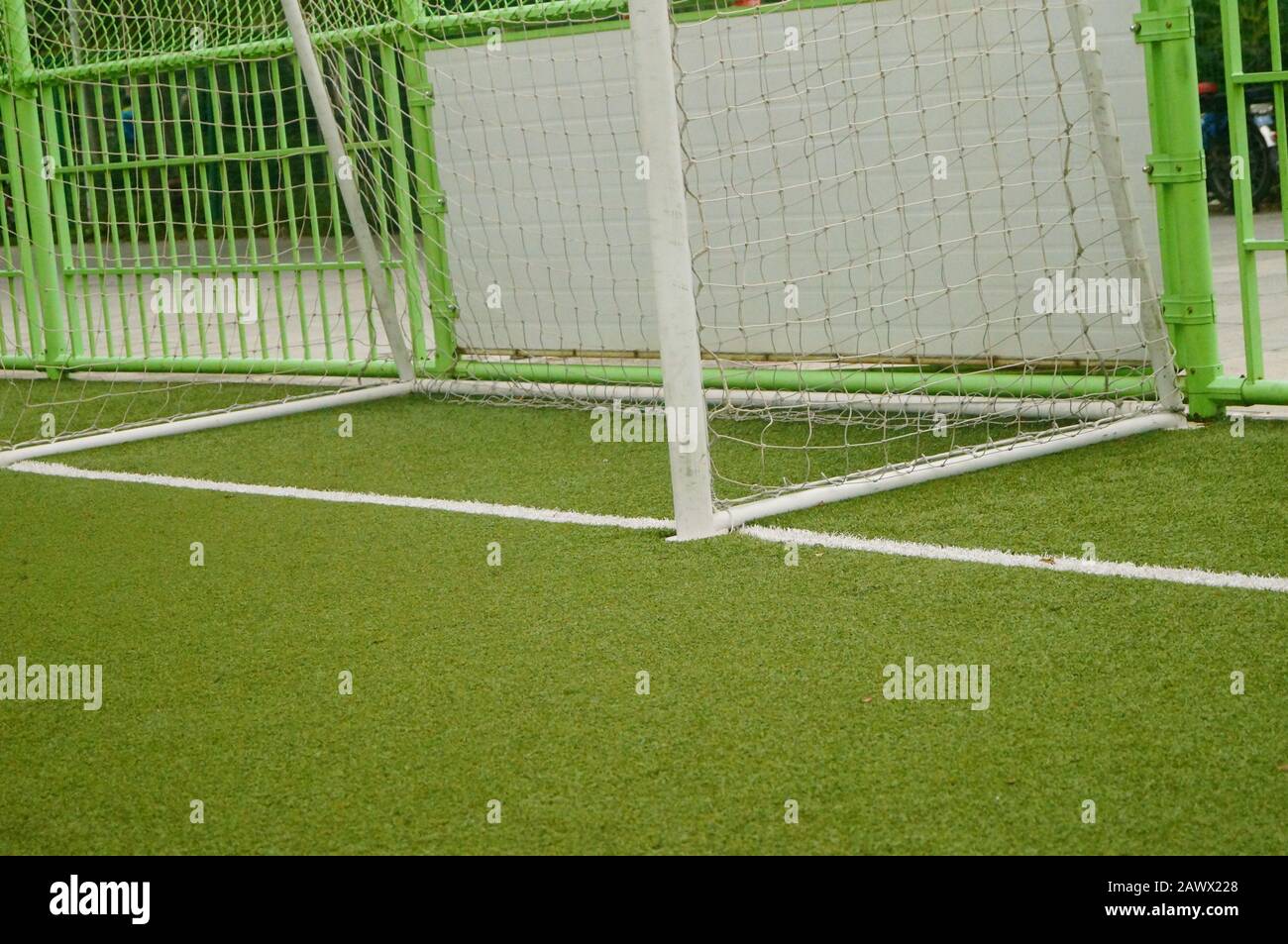 Soccer practice area Stock Photo - Alamy