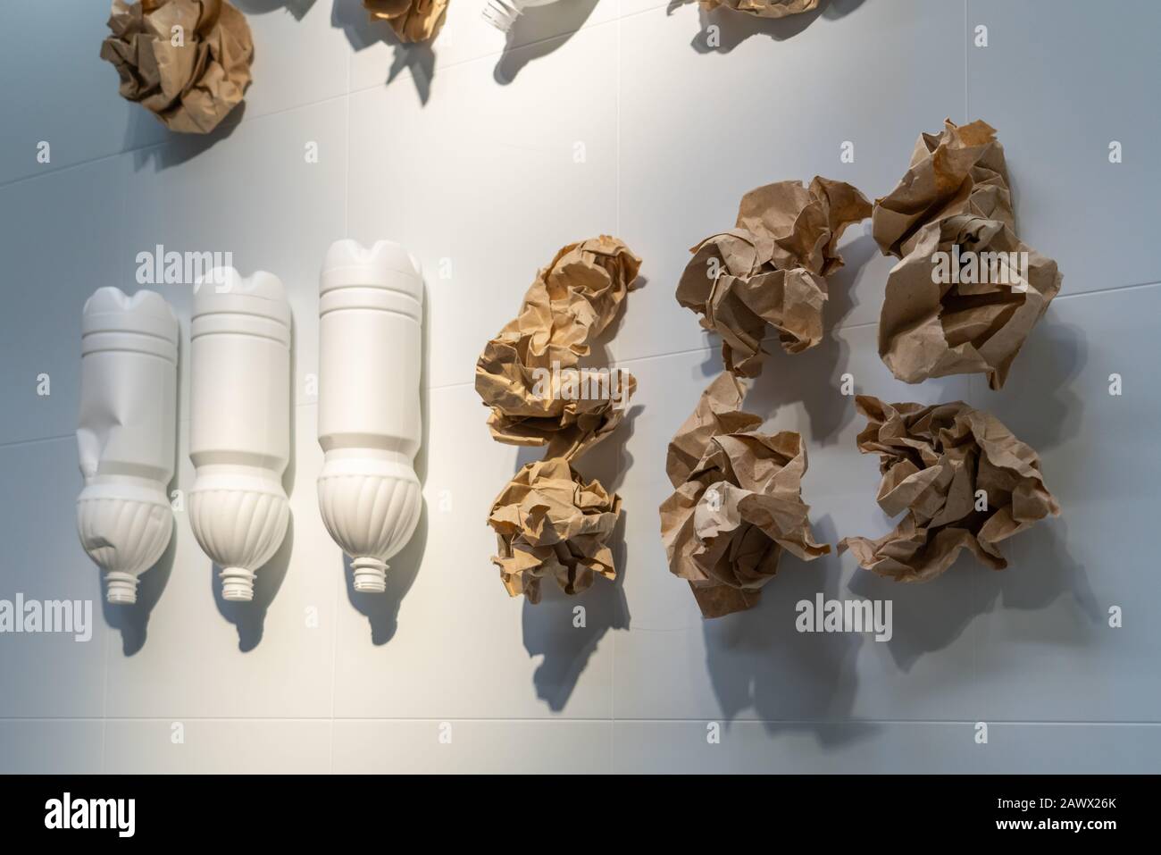 Containers for separate waste collection Stock Photo - Alamy