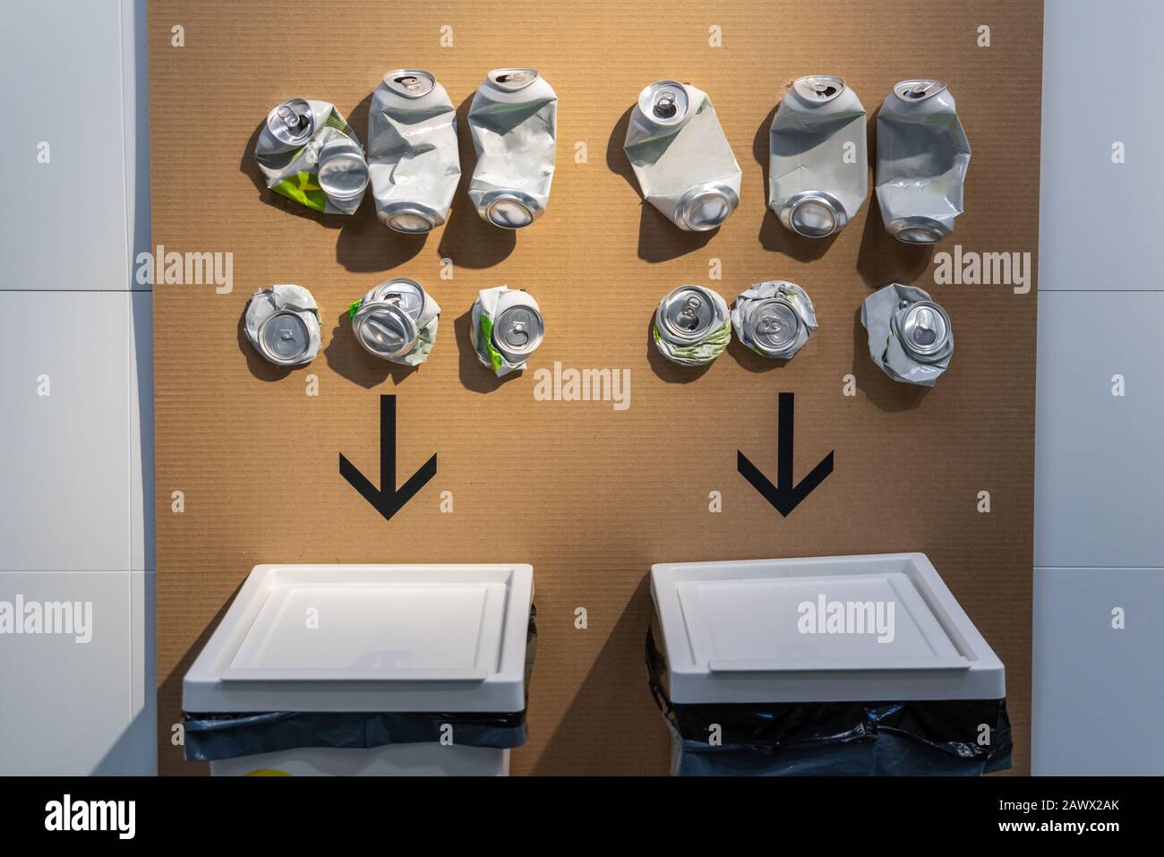 Containers for separate waste collection Stock Photo - Alamy