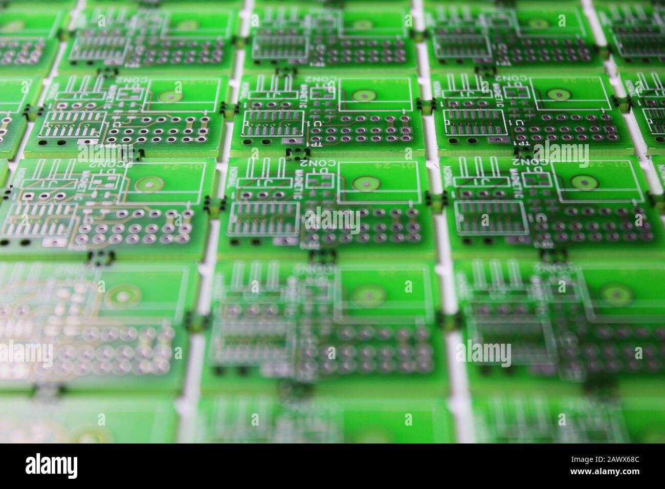 Closeup of electronic circuit board or PCB printed circuit board Stock ...