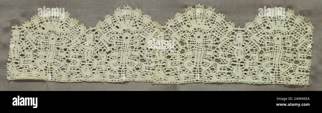 Fragment, Lace Study Card, 17th century Stock Photo - Alamy