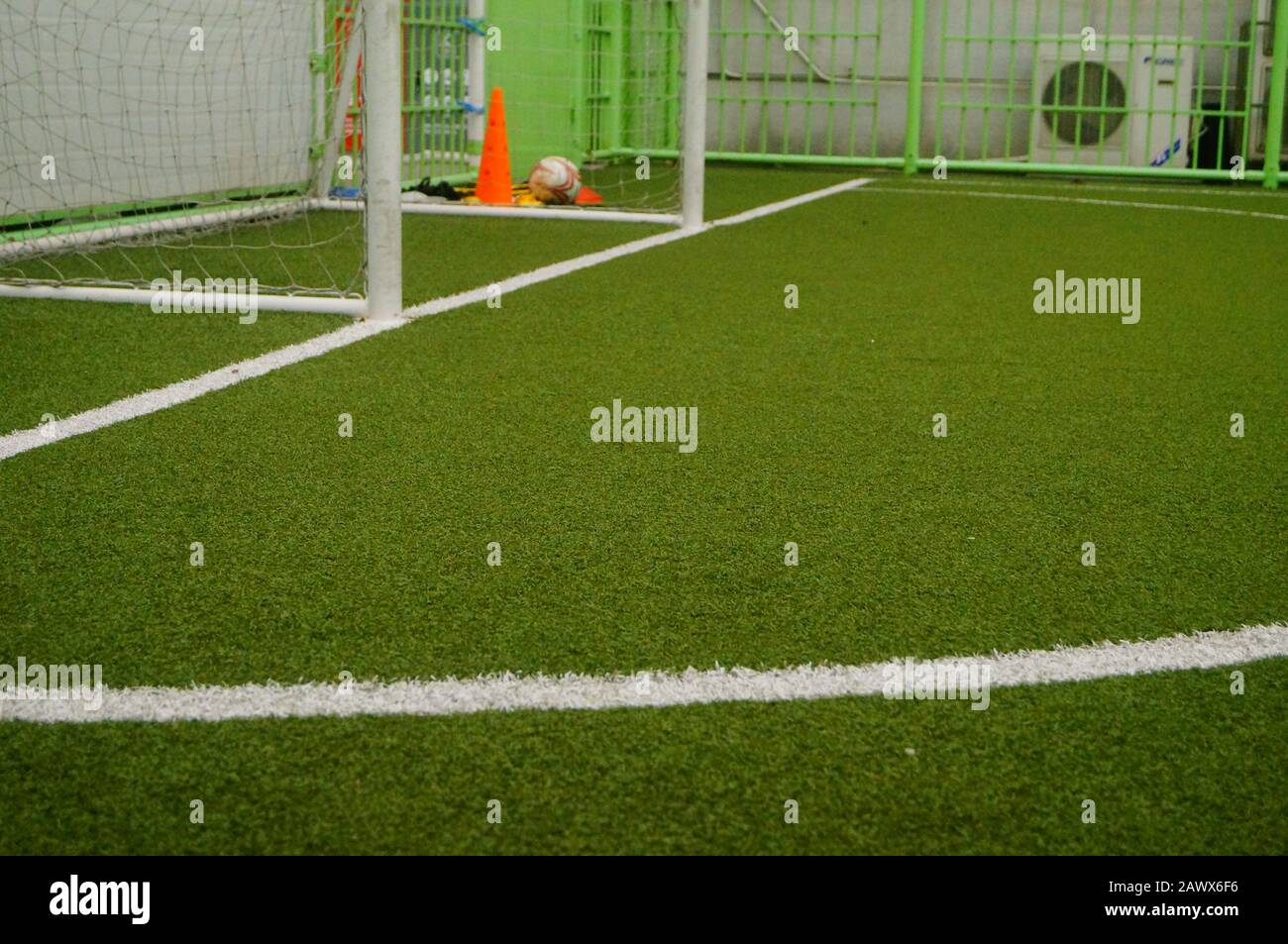 Soccer practice area Stock Photo - Alamy