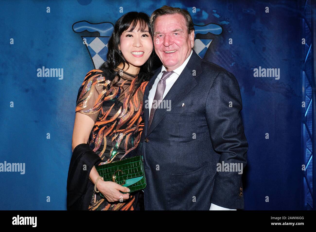 Hanover, Deutschland. 08th Feb, 2020. Gerhard Schroder with his wife ...
