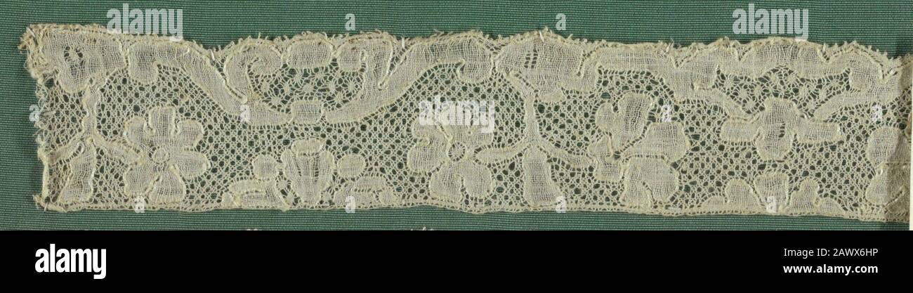 Fragment, Lace Study Card, 18th century Stock Photo - Alamy