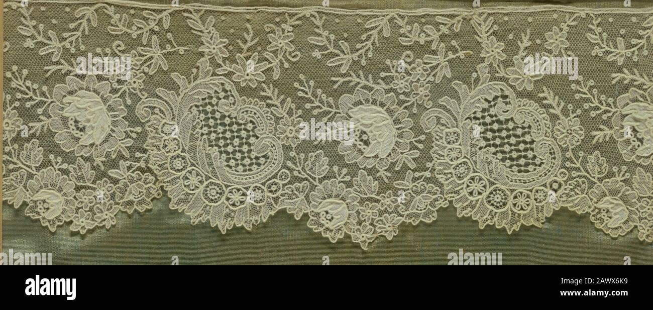 Fragment, Lace Study Card, 19th century Stock Photo - Alamy