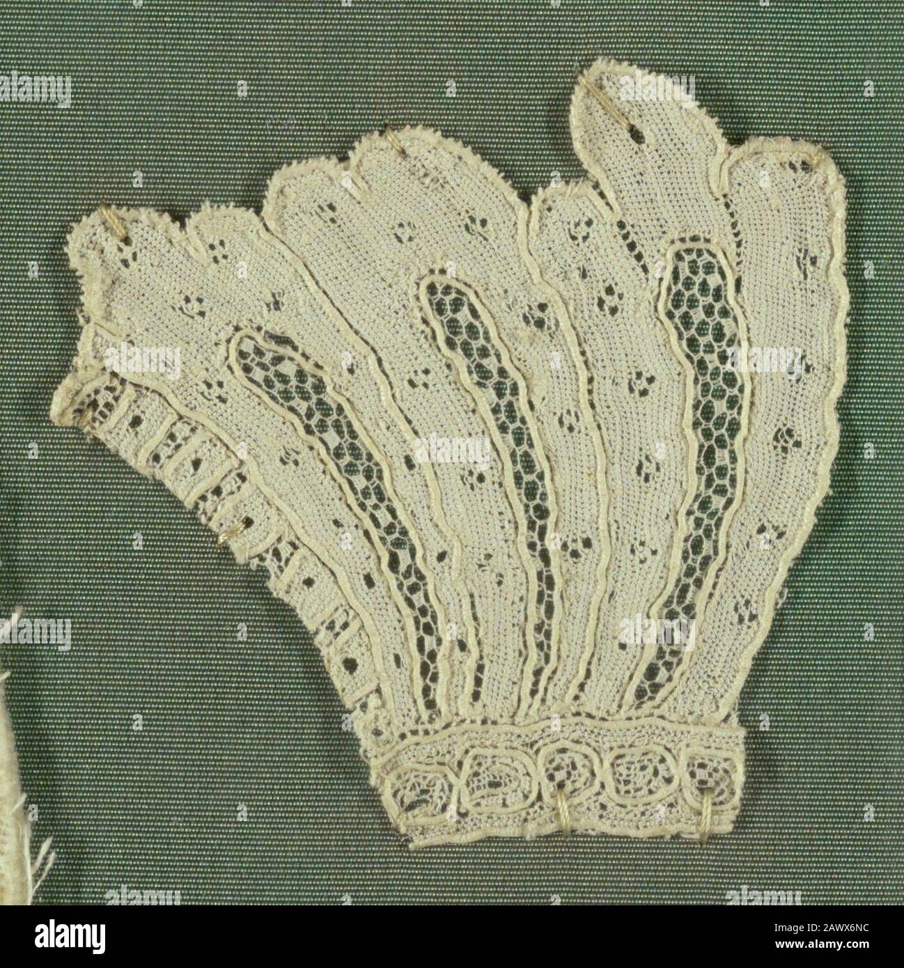 Fragment, Lace Study Card, 18th century Stock Photo - Alamy