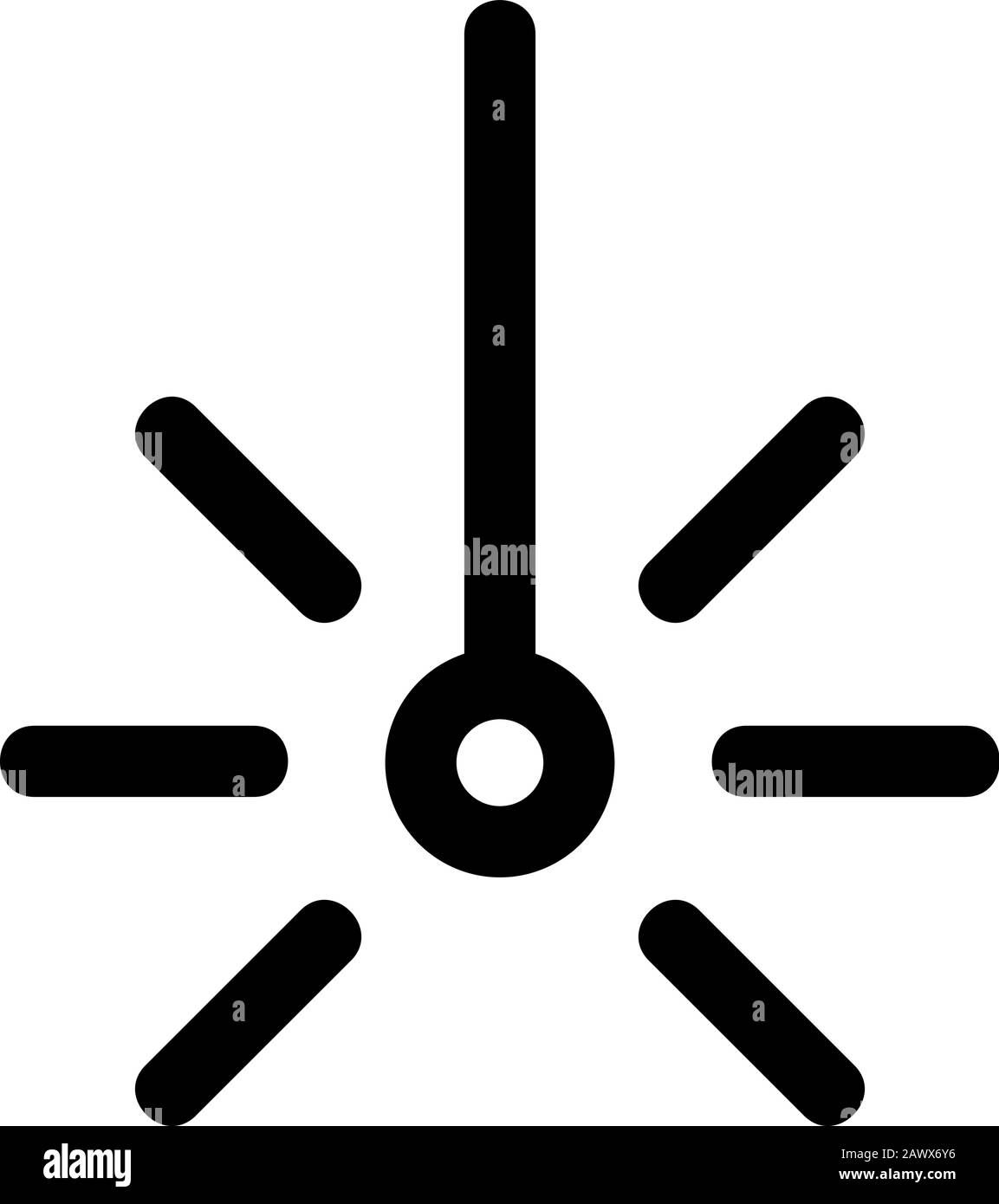 Laser welding cutting icon vector. Isolated contour symbol illustration ...