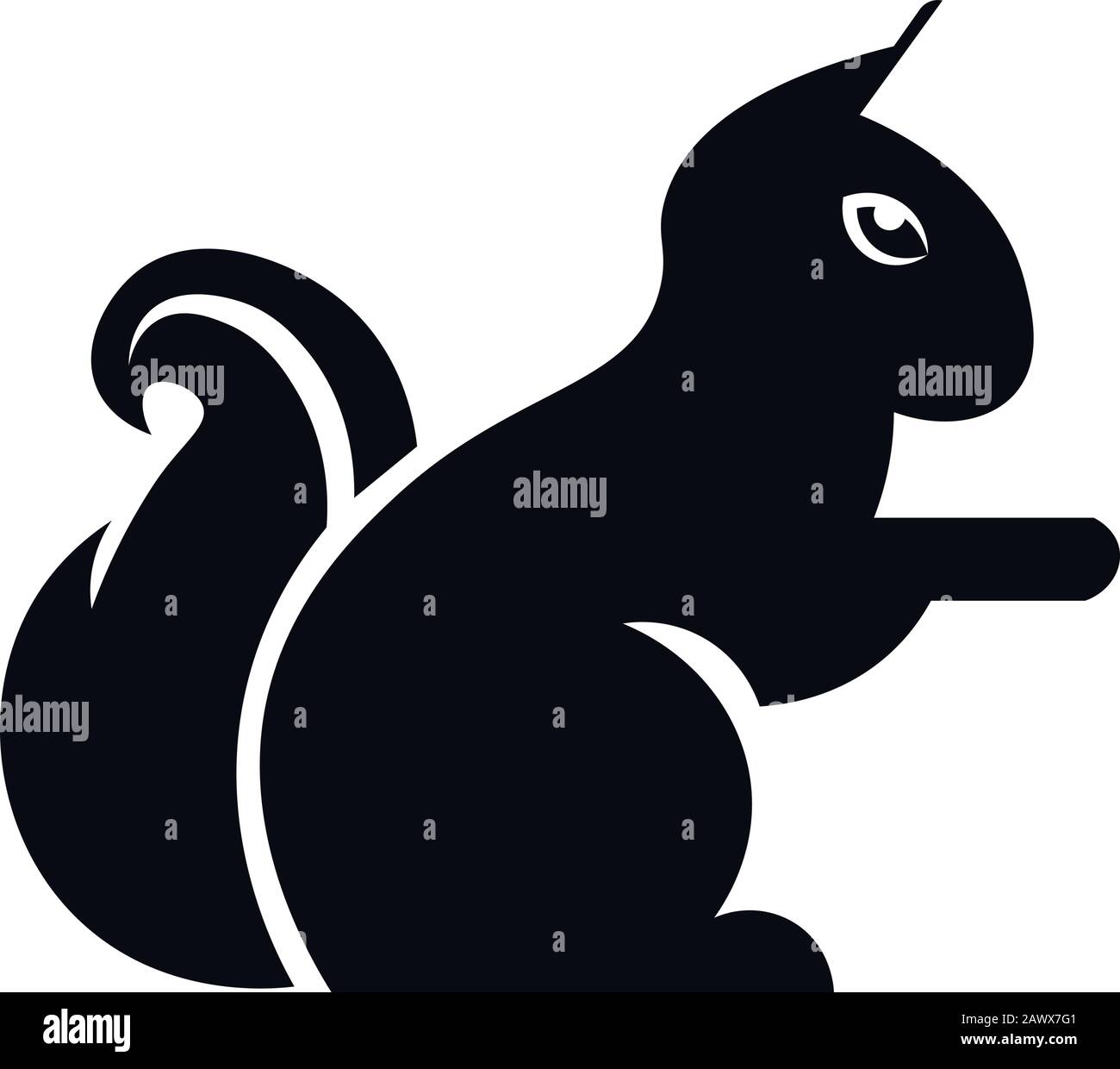 Squirrel Icon Vector Stock Vector Image & Art - Alamy