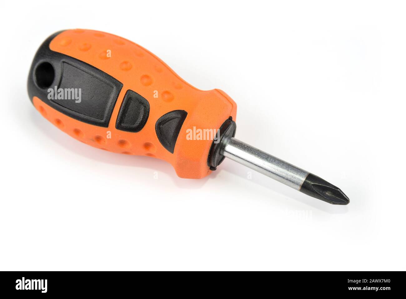 Short phillips screwdriver on a white Stock Photo - Alamy