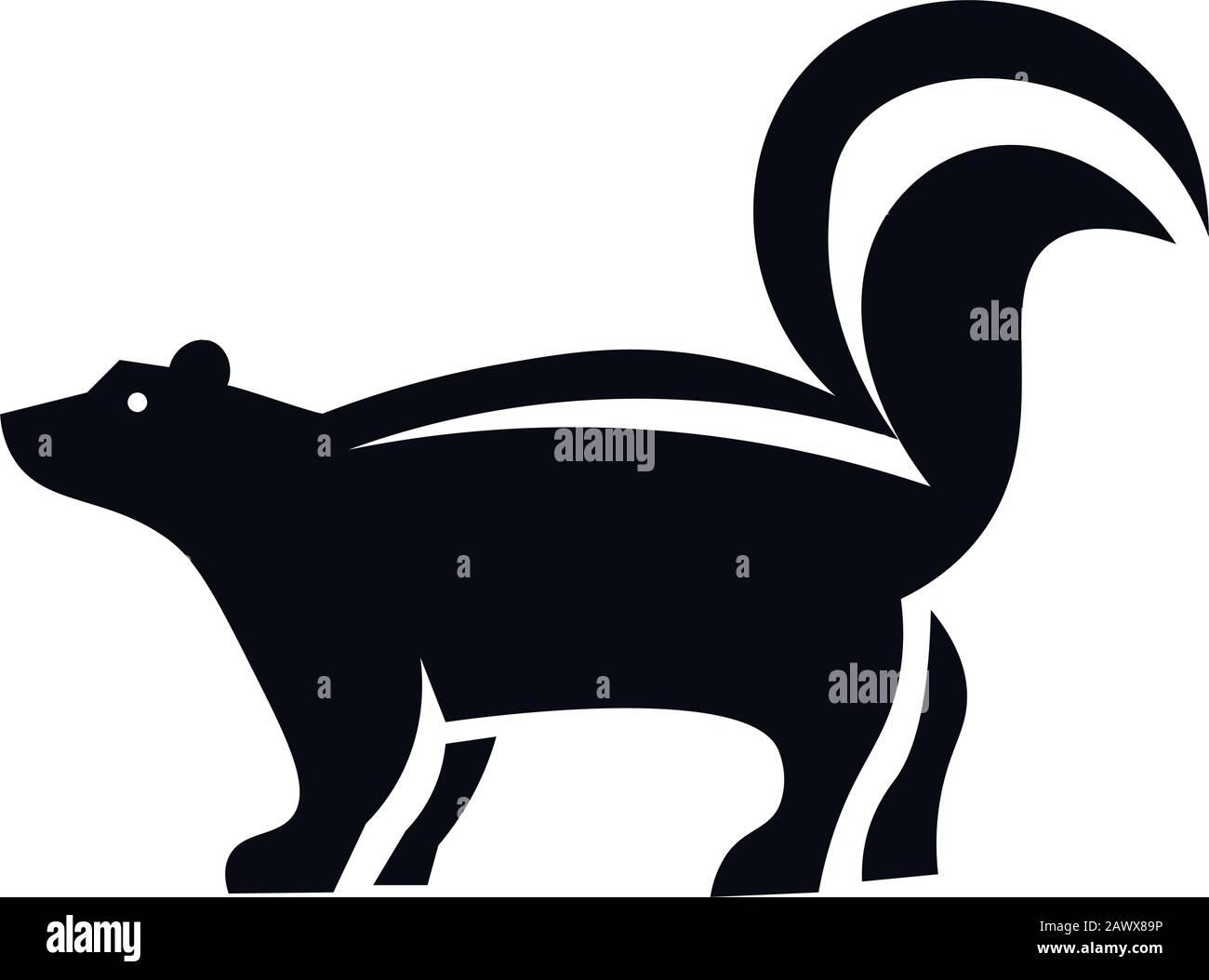 Skunk Icon Vector Stock Vector Image & Art - Alamy