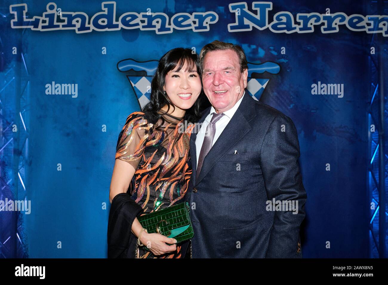 Hanover, Deutschland. 08th Feb, 2020. Gerhard Schroder with his wife ...
