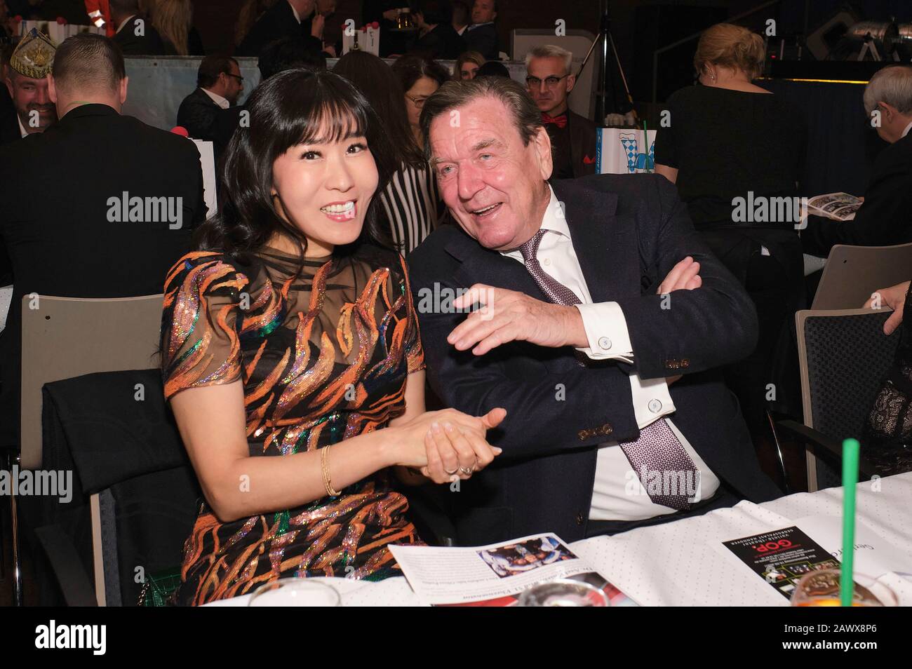 Hanover, Deutschland. 08th Feb, 2020. Gerhard Schroder with his wife ...