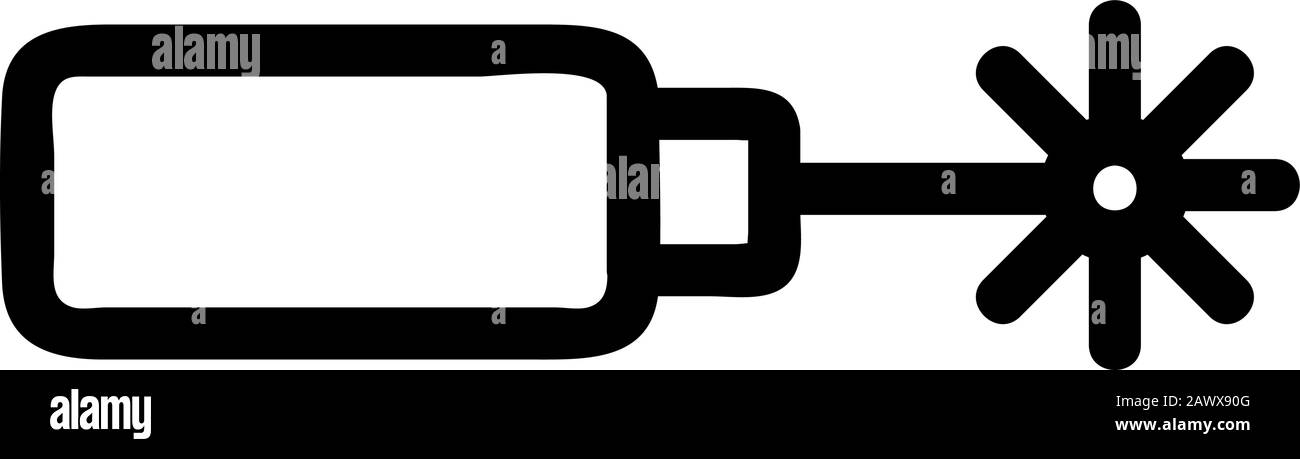 Laser welding cutting icon vector. Isolated contour symbol illustration ...