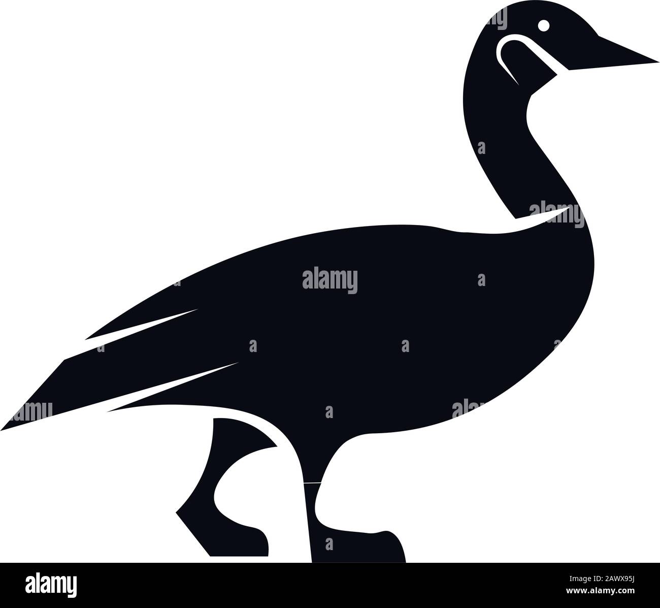 Goose Icon Vector Stock Vector Image & Art - Alamy