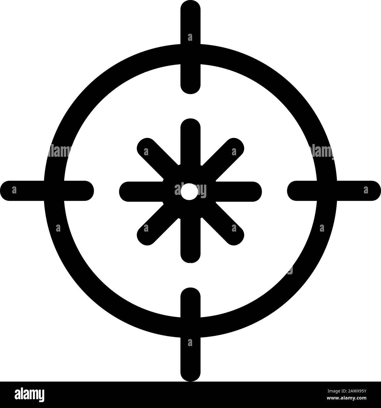 Laser welding cutting icon vector. Isolated contour symbol illustration ...