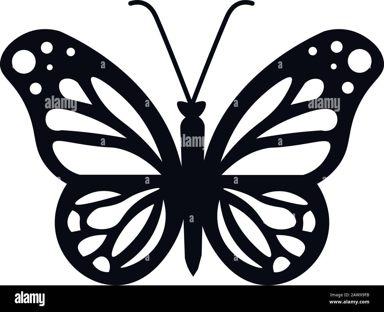 Butterfly Icon Vector Stock Vector Image & Art - Alamy