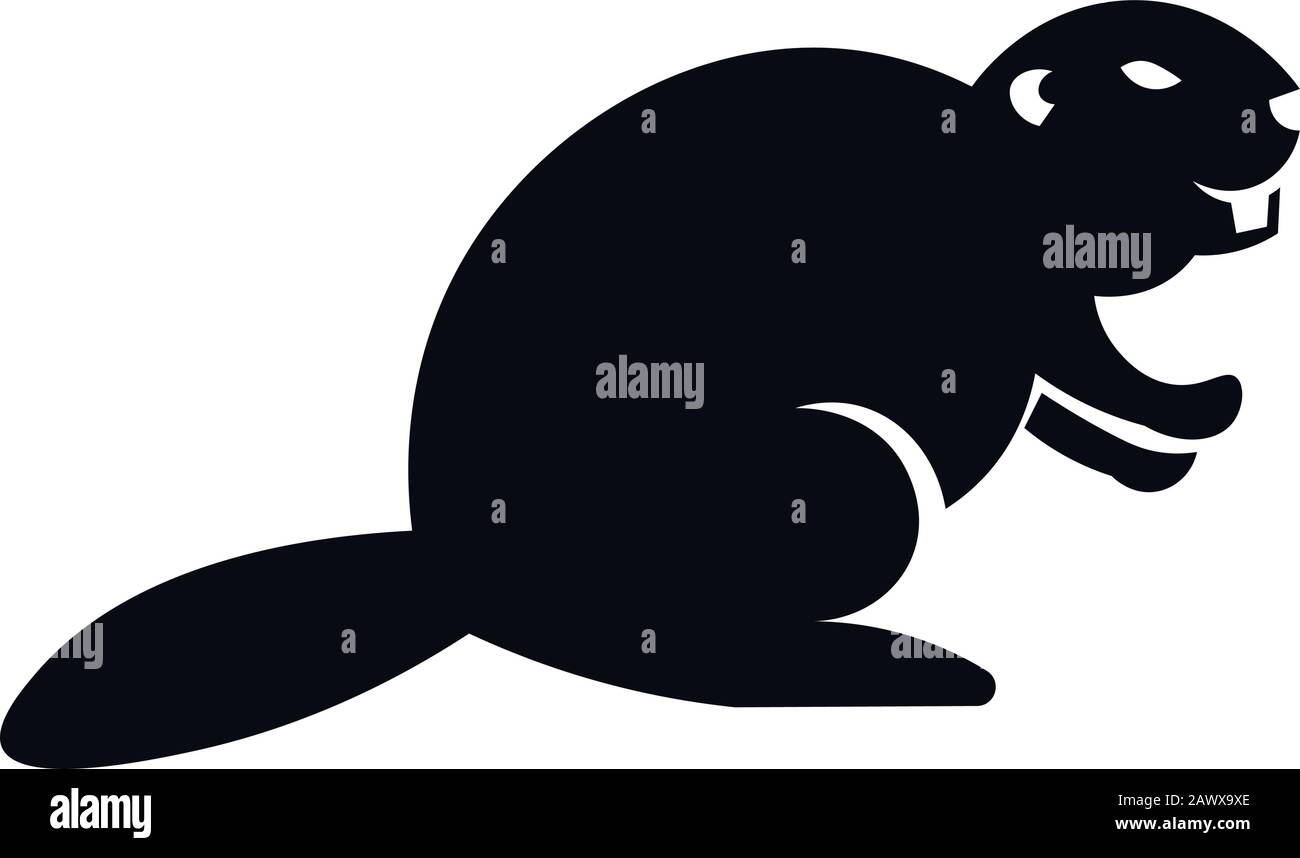 Beaver Icon Vector Stock Vector Image & Art - Alamy